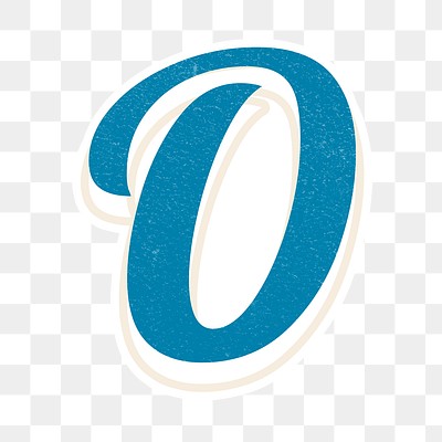 Psd letter O bold retro | Premium PSD - rawpixel