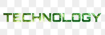TECHNOLOGY text png green typography | Premium PNG Sticker - rawpixel