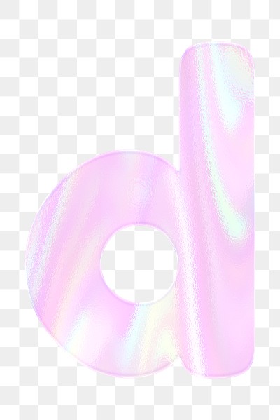 Holographic pastel letter d sticker | Free PNG Sticker - rawpixel