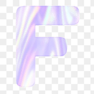 Pastel holographic alphabet letter F | Premium PNG Sticker - rawpixel