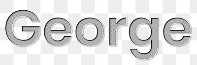 Png male name George typography | Premium PNG Sticker - rawpixel