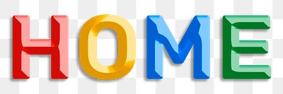 Home text png bevel effect | Free PNG Sticker - rawpixel