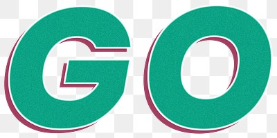Retro go text word art | Free Photo - rawpixel