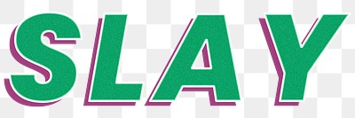 Retro slay word bold text | Free Photo - rawpixel