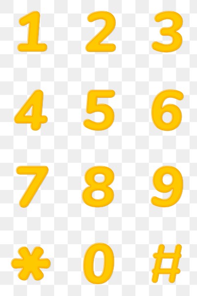 Jelly png bold embossed number | Premium PNG - rawpixel