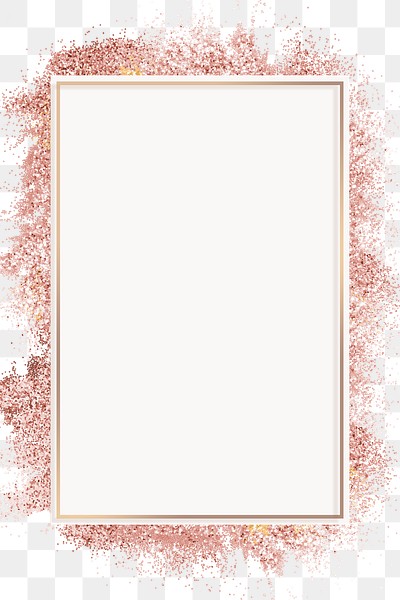 Rose gold glitter frame png | Premium PNG - rawpixel