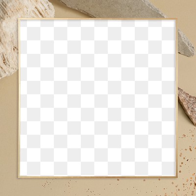 Gold square frame design element | Free PNG - rawpixel