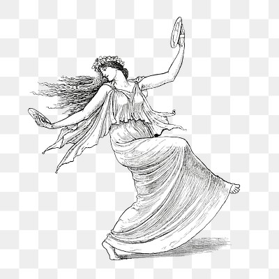Dancing nymph transparent png | Premium PNG Sticker - rawpixel