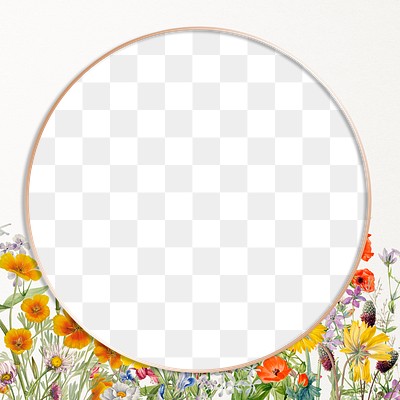 Flower frame png blooming illustration | Free PNG - rawpixel