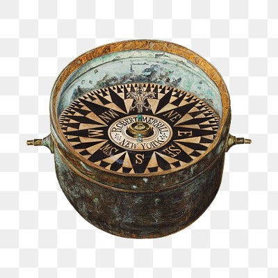 Ship's Compass (ca.1937) Magnus S. | Free Photo Illustration - rawpixel