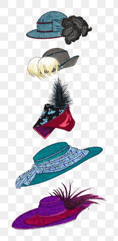 Vintage ladies hat png illustration | Premium PNG - rawpixel