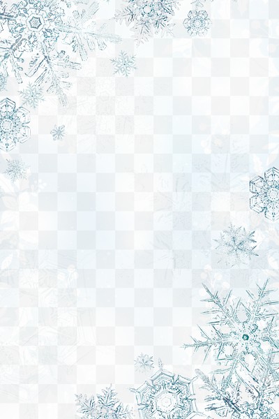 Snowflake Christmas winter frame png, | Premium PNG - rawpixel