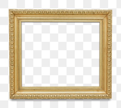 Gold picture frame transparent png | Premium PNG - rawpixel