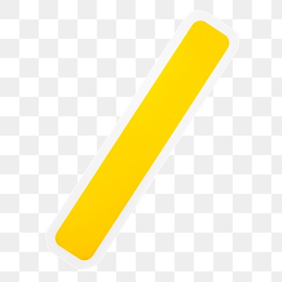 Slash symbol paper craft illustration | Premium PNG Sticker - rawpixel