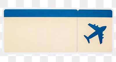 Flight ticket paper craft illustration | Premium PNG Sticker - rawpixel