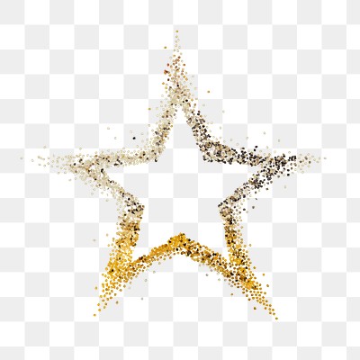 Shiny dusty gold star transparent | Premium PNG - rawpixel