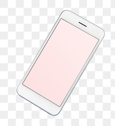 White cellphone pastel wallpaper transparent | Premium PNG Sticker ...