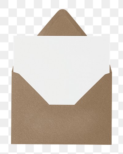 Brown envelope png, blank color | Premium PNG - rawpixel