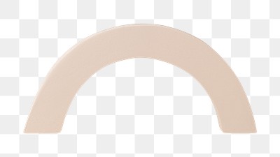 Beige arch png, geometric shape | Free PNG Sticker - rawpixel
