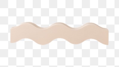 Beige wavy png, geometric shape | Premium PNG Sticker - rawpixel