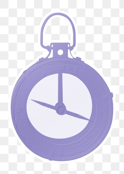 Pastel purple compass design element | Premium PNG Sticker - rawpixel