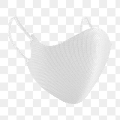 White protective cloth mask design | Premium PNG - rawpixel