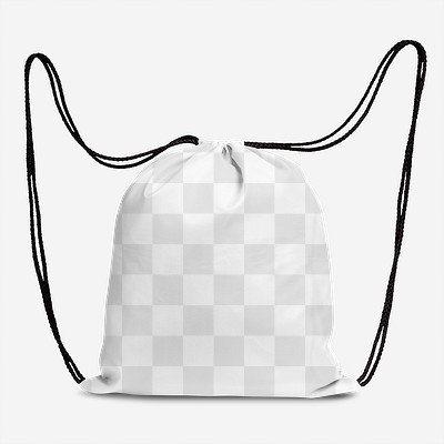Png drawstring bag transparent mockup | Premium PNG - rawpixel