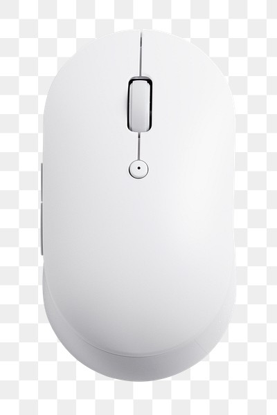White png wireless optical mouse | Premium PNG Sticker - rawpixel