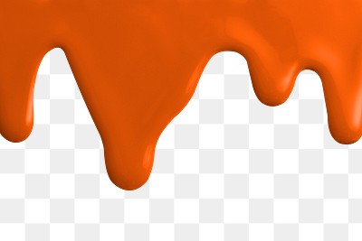 Orange dripping paint png element | Premium PNG Sticker - rawpixel