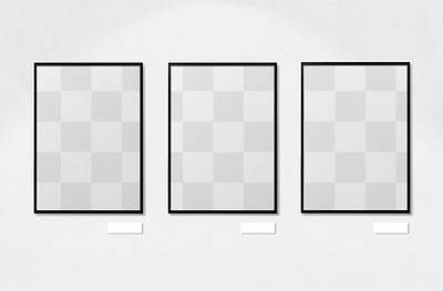 Frames mockup png transparent, wall | Premium PNG - rawpixel