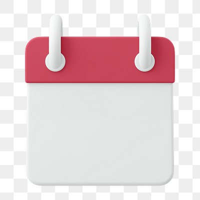 Calendar png clipart, 3D business | Premium PNG Sticker - rawpixel