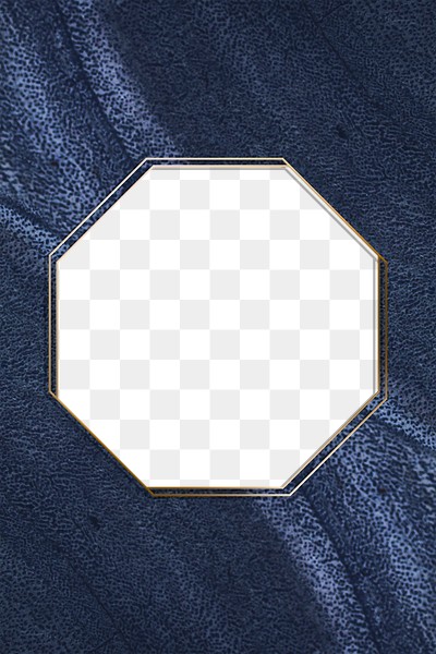 Octagon gold frame design element | Premium PNG - rawpixel