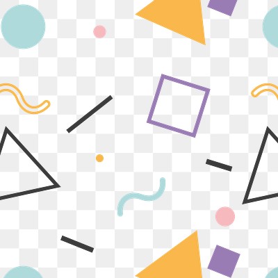 Colorful geometric memphis design element | Premium PNG - rawpixel
