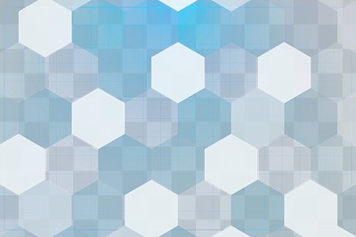 Gradient hexagon patterned blue background | Free PNG - rawpixel