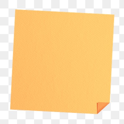 Yellow paper sticky note design | Premium PNG Sticker - rawpixel