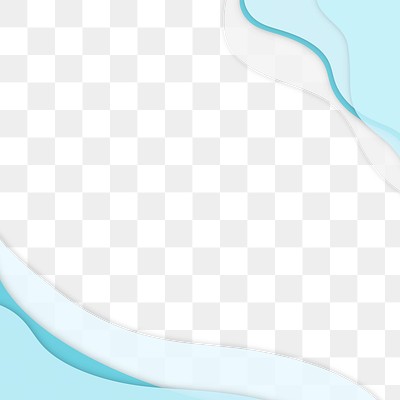 Blue curve frame template design | Free PNG - rawpixel