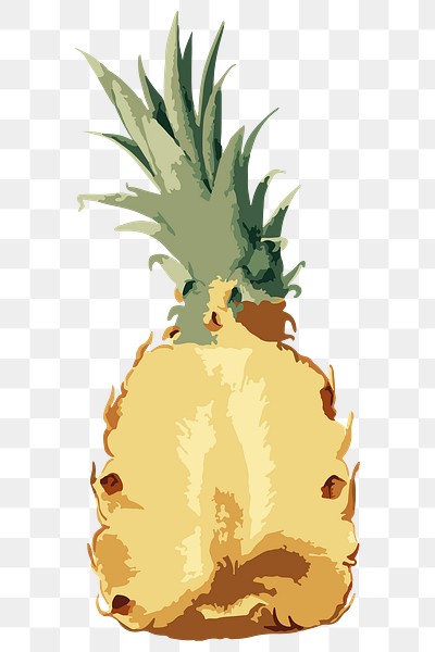 Vectorized pineapple sticker design element | Premium PNG Sticker ...