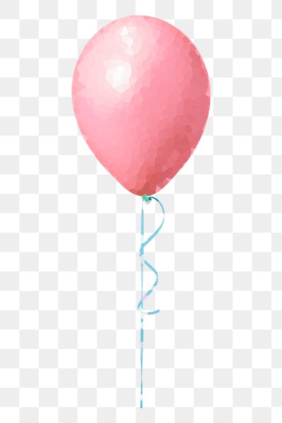 Crystallized pink balloon sticker overlay | Premium PNG Sticker - rawpixel