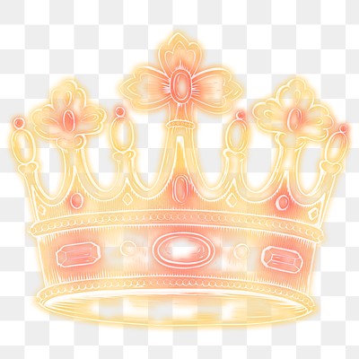 Neon yellow crown sticker overlay | Premium PNG Sticker - rawpixel
