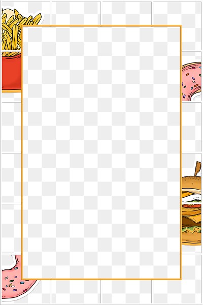 rectangle fast food frame design | Premium PNG - rawpixel