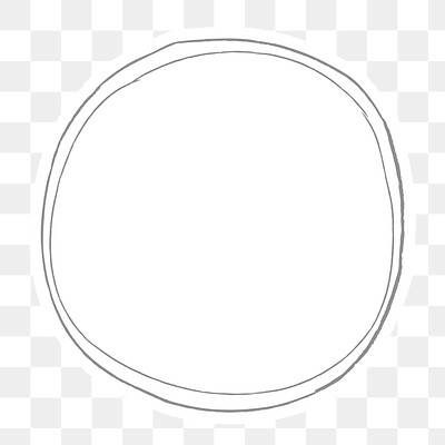 Round doodle sticker design element | Premium PNG Sticker - rawpixel