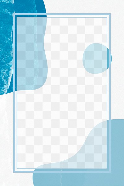 Porrait png frame bluej background | Premium PNG - rawpixel