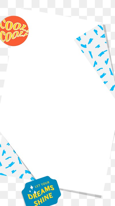 Png word sticker corner border | Premium PNG - rawpixel