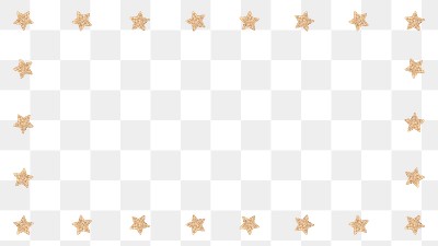 Gold star patterned frame design | Premium PNG - rawpixel