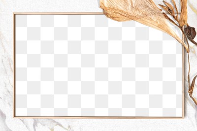 Earth tone floral frame png | Premium PNG - rawpixel