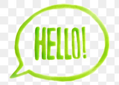 Green HELLO! oil paint typography | Premium PNG - rawpixel