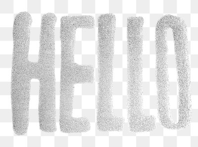 Silver sparkling png Hello greeting | Premium PNG Sticker - rawpixel