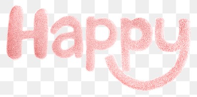 Sparkling glitter happy word png | Premium PNG Sticker - rawpixel