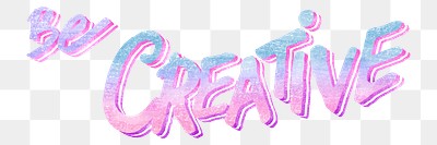 Png Be Creative word pastel | Premium PNG Sticker - rawpixel
