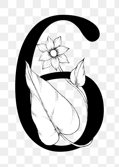 Psd number 6 font vintage | Premium PSD - rawpixel